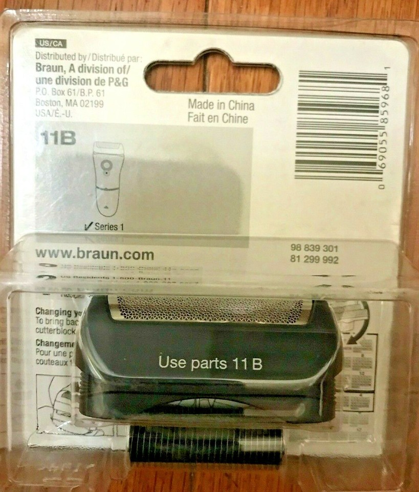 BRAUN 11b GENUINE Replacement Shaver Foil Cutter Heads Blade for 150 ...