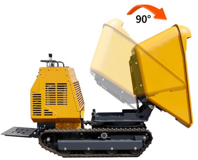 FREE SHIP 13.5HP Power Mini Tracked Dumper TRACK WHEELBARROW LOADER ...