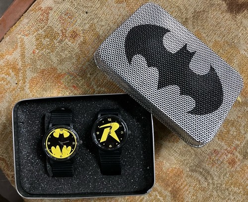 Vintage DC Direct 1998 The Batman & Robin Logo Watch Set in Tin 2 ...
