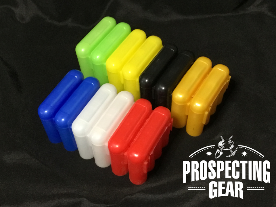 Gold Vial Vault with 4 Glass 1 oz Gold Vials - Carrying Case - Gold ...