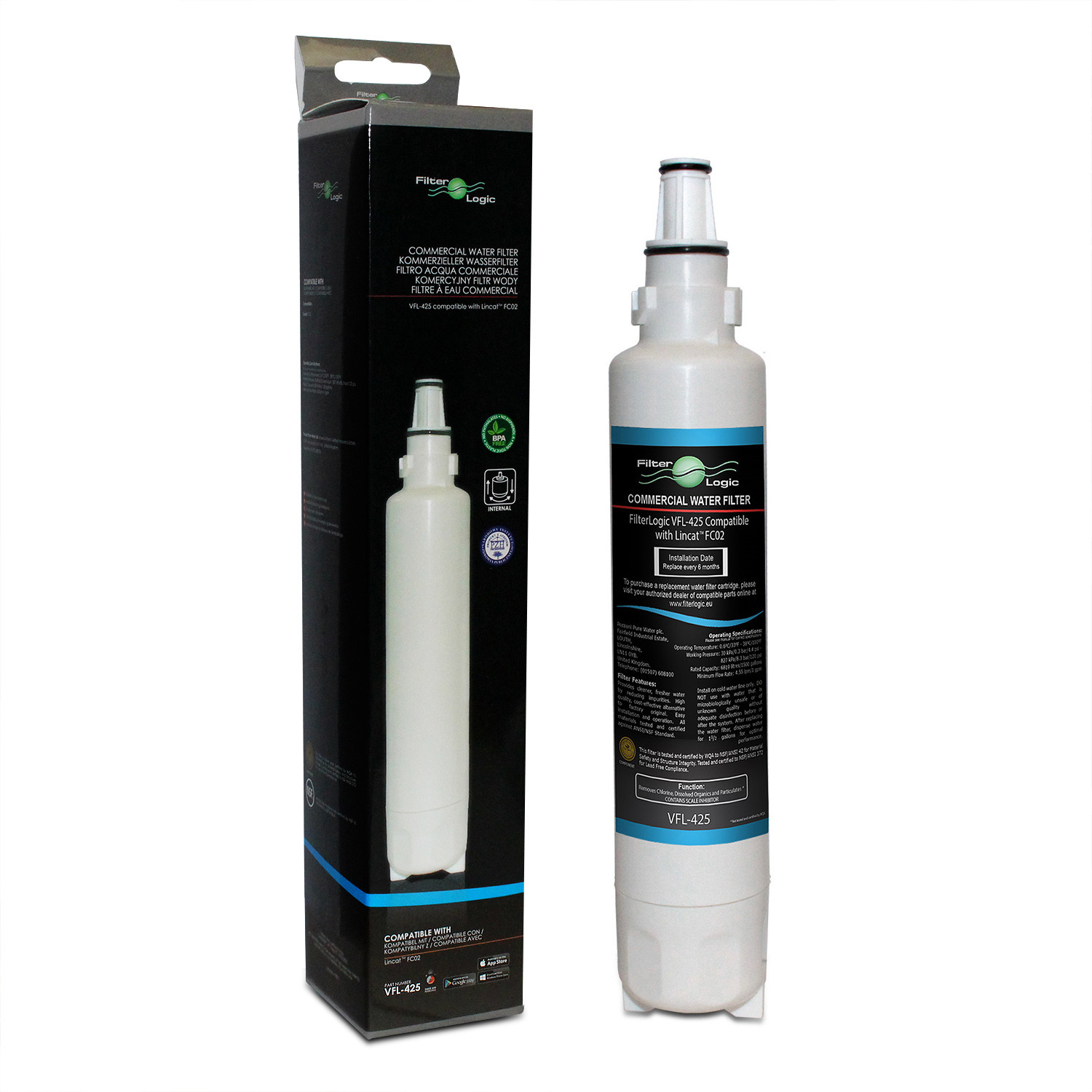 FilterLogic VFL425 Water Filter fits Lincat Filterflow Boiler FC02 ...