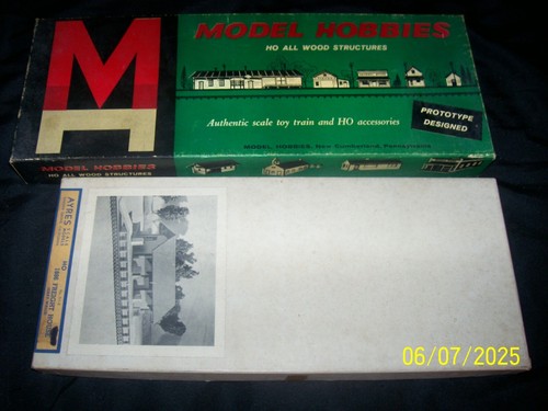 (2) Vintage HO Scale Wooden Building Kits MIB NOS | eBay
