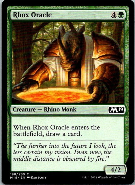 Rhox Oracle Magic The Gathering 2019 Core Card Mint X1 | eBay