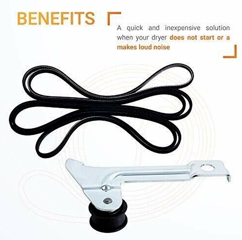 Dryer Belt & Idler Pulley for Whirlpool WED6200SW1 WED6400SW1 ...