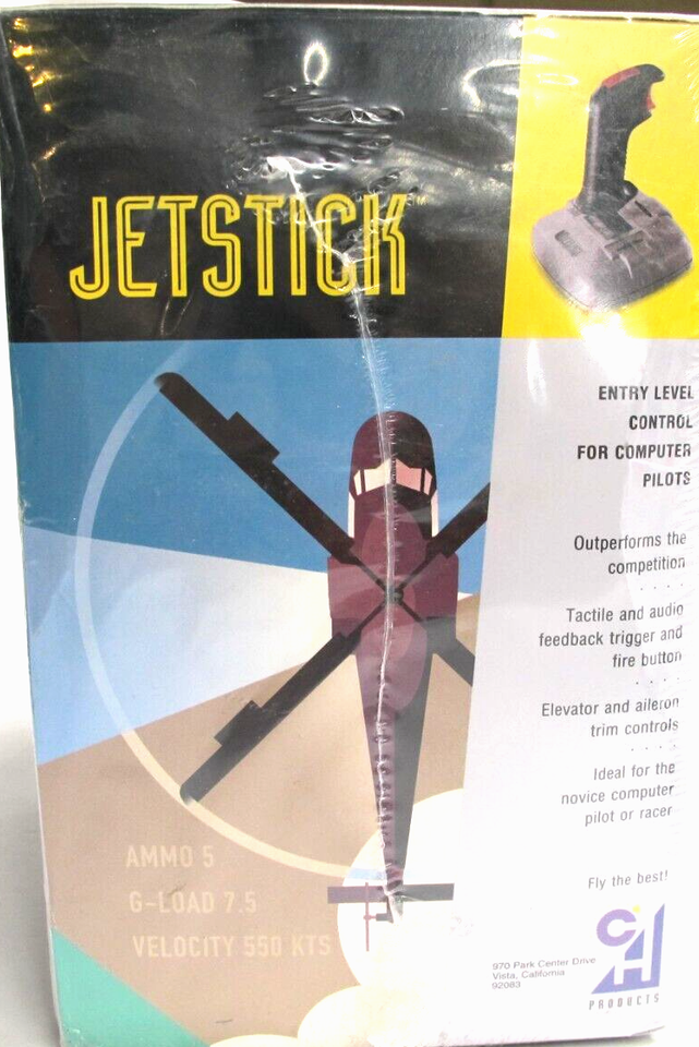 CH Products JetStick for PC's Vintage Joystick 15-pin Game Port ...