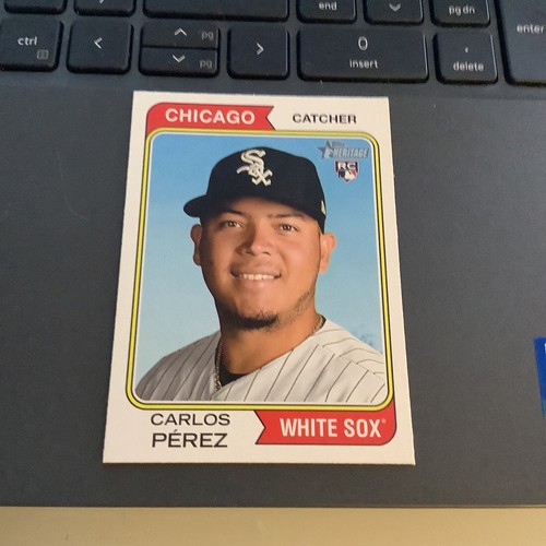 2023 Topps Heritage - #351 Carlos Perez RC Rookie - Chicago White Sox | eBay