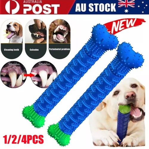 Pet Dog Toothbrush 360º Teeth Cleaning Brush Bone Shape Chew Dental ...