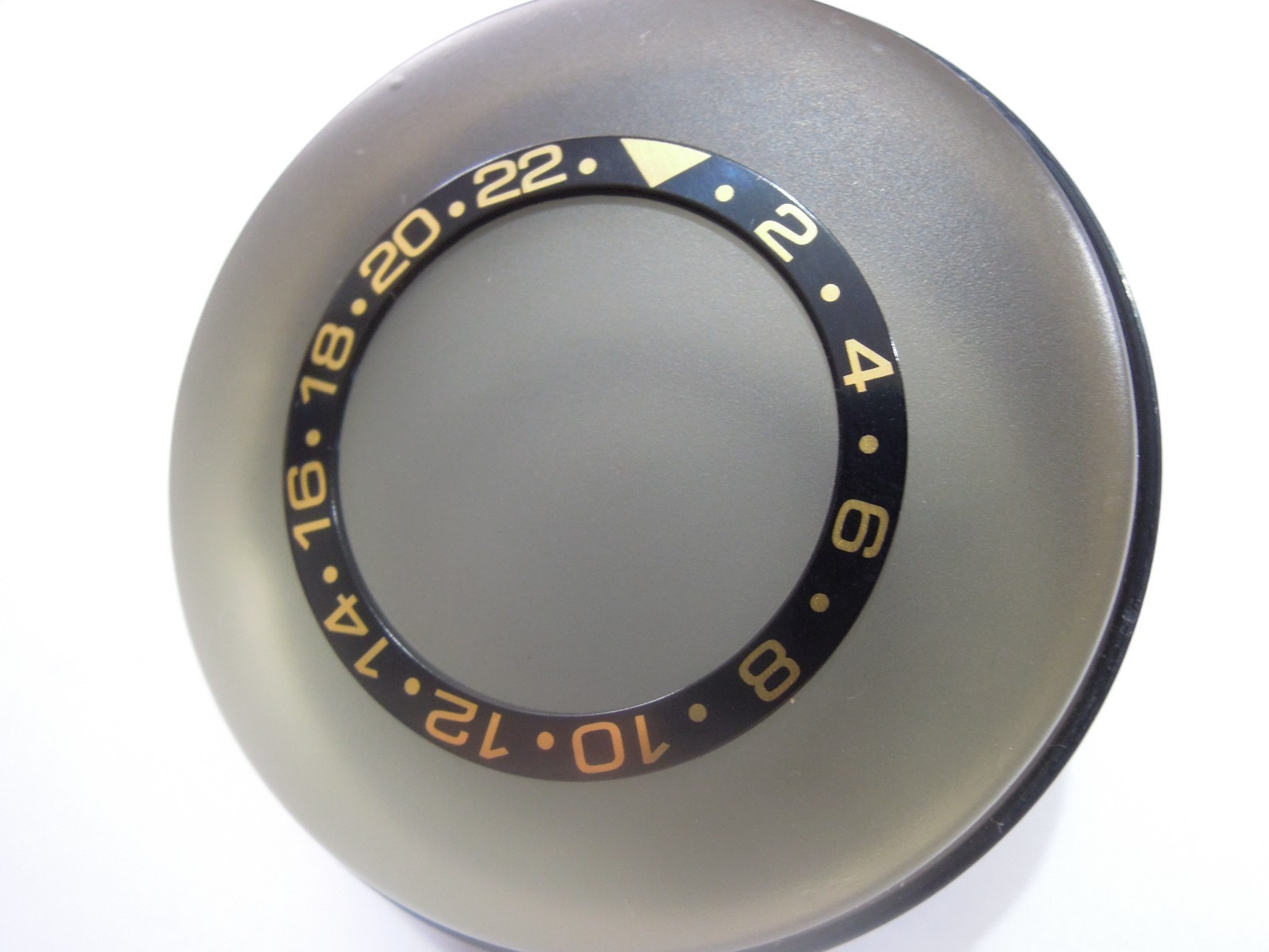 NEW BEZEL INSERT 33.5MM BLACK/GOLD GMT | Grelly USA