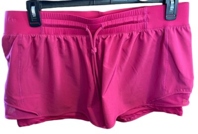 Mondetta Women’s Magenta Active Running Shorts Brief Lined Short Size ...