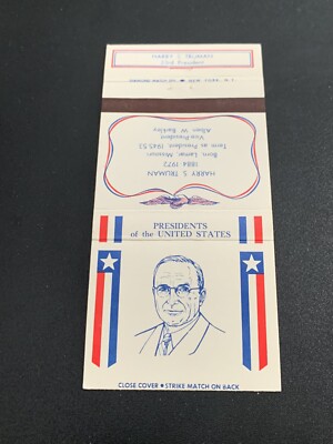 Vintage Matchbook “US President Harry Truman” | eBay