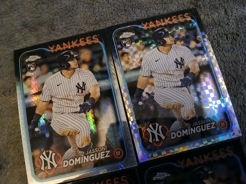 2024 TOPPS CHROME JASSON DOMINGUEZ X-FRACTOR PRIZM REFRACTOR RC SP #89 ...