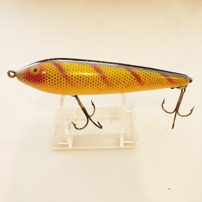 Vintage Heddon Lure "Zaragossa" #6500 L - Perch (Wood,Gold Eye) | eBay