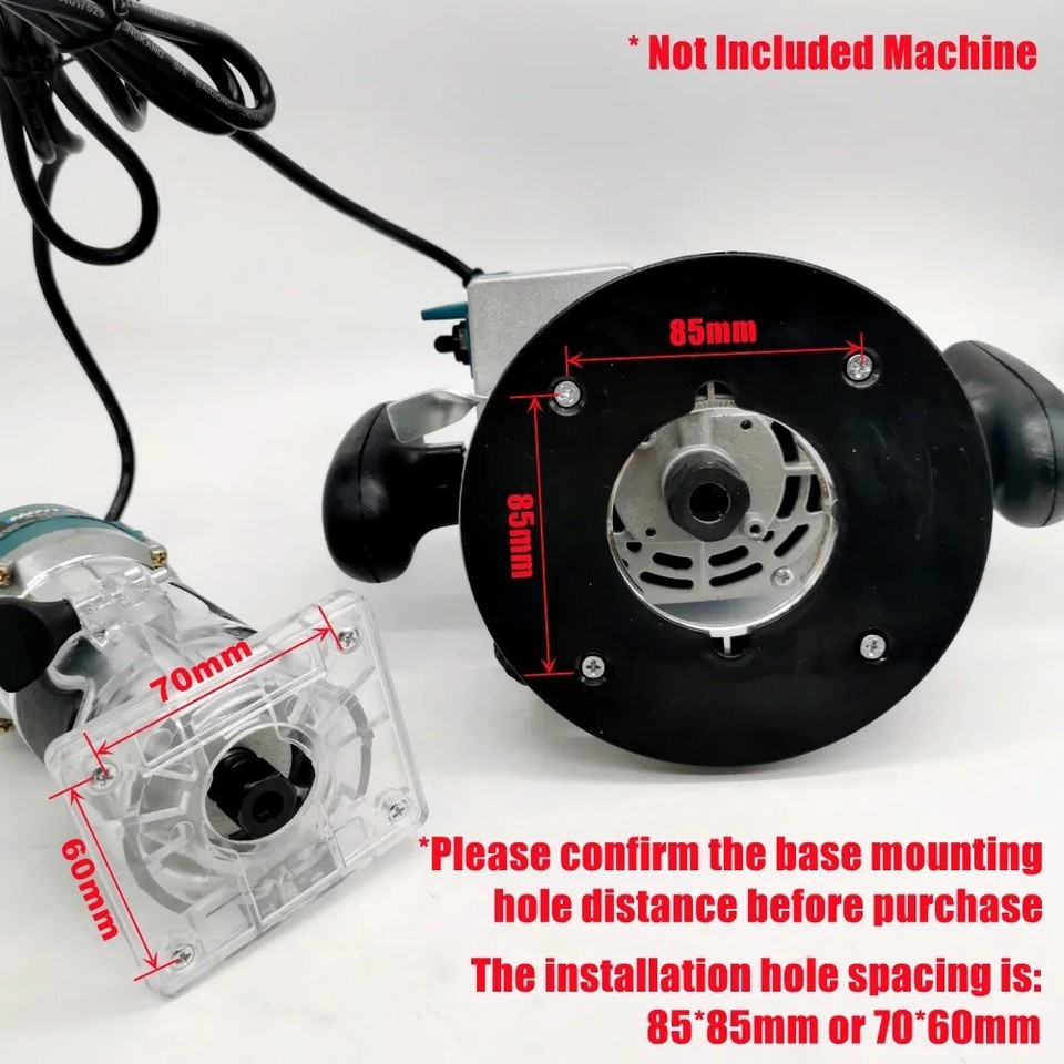 2 In 1 Aluminum Router Table Insert Plate for Wood Router Trimming ...