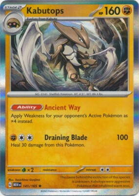 Holo Kabutops 141/165 Rare Scarlet and Violet 151 Pokemon TCG | eBay