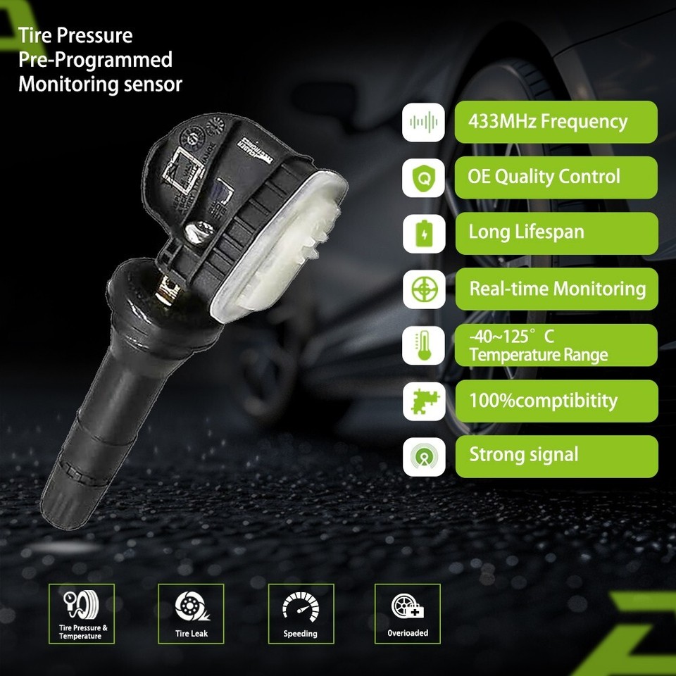 4Pcs OEM 13540601 TPMS Tire Pressure Sensor For GMC Chevy Buick ...