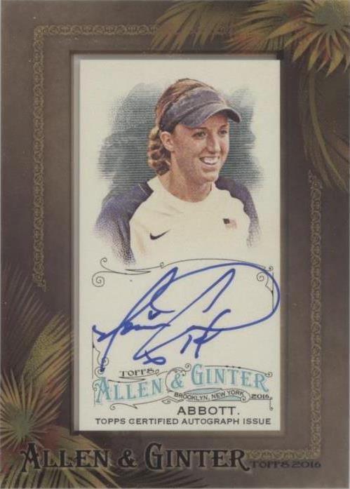 2016 Topps Allen & Ginter - Mini Framed Autographs Monica Abbott #AGA ...