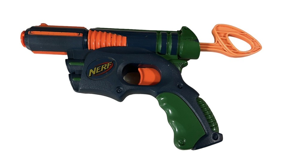 VTG NERF Tech Target Eliminator Blaster Toy Dart Gun Pistol Pullback ...