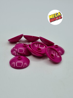 LEGO LOT 10 X PARABOLIC REFLECTOR 3X3 BR RED VIOLET REF 43898 / 6217587 ...