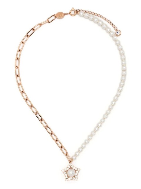 Swarovski Stella Pendant Crystal Pearls Star White Rose Gold-Tone ...