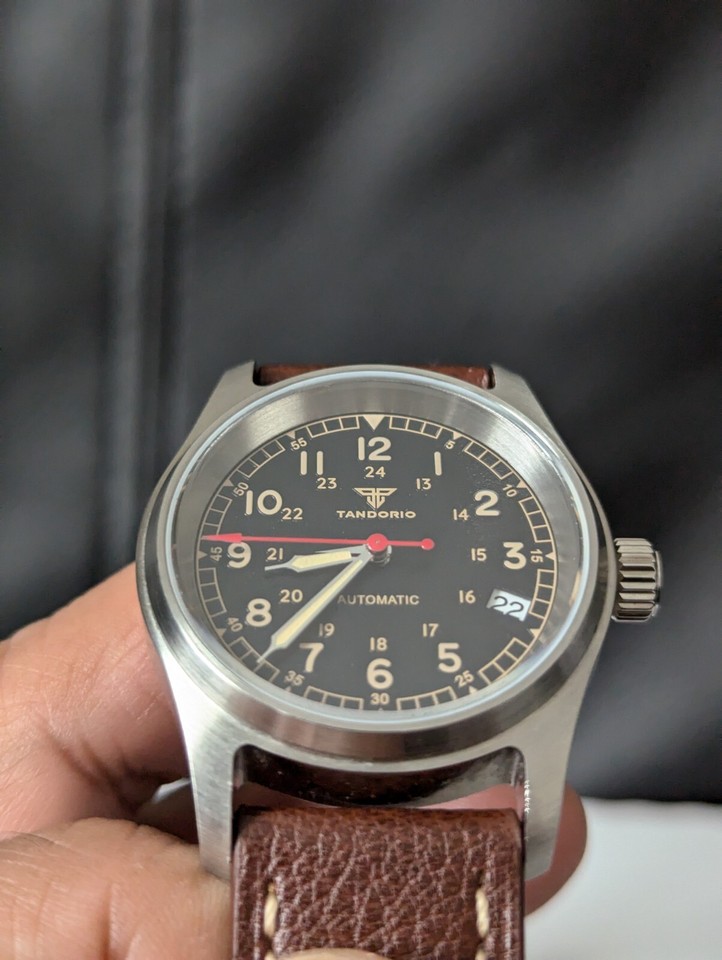 Tandario 36mm Men's Field Watch | Automatic | Sapphire Crystal | 200M ...