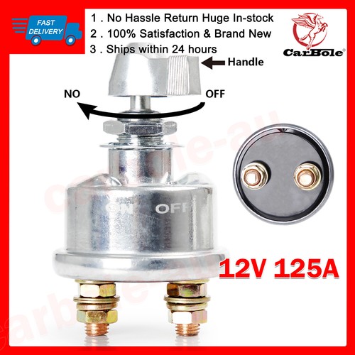 12V 125A Battery Master Disconnect Switch Boat Marine Caravan Isolator ...