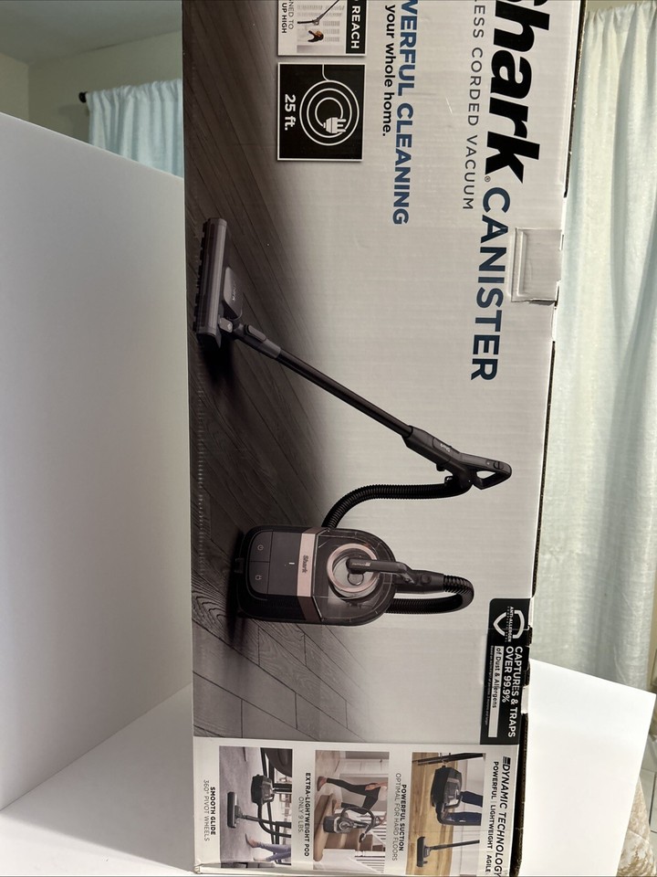 Shark Canister Bagless Corded Vacuum Brand New CV101 622356582193| eBay