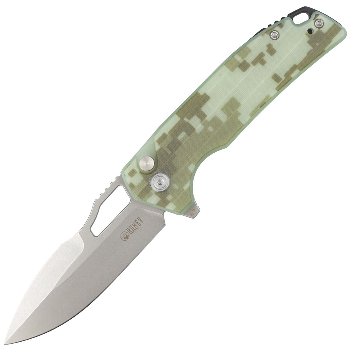 Kubey Knife RDF Camo G10, Bead Blasted AUS-10 by HYDRA Design (KU316C ...
