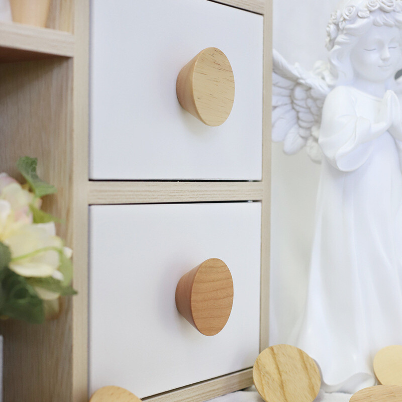 Wood knobs Extra Large 2 inch Big Wooden knob for Bifold Doors Closet ...