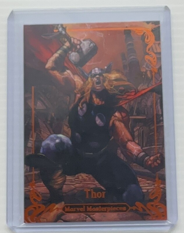 2018 Skybox Marvel Masterpieces Thor Orange Parallel 20/99 | eBay