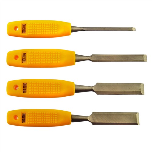 4pc Chisel Plastic Handle Bevel Edge Wood Chisel Woodworking Carpentry ...