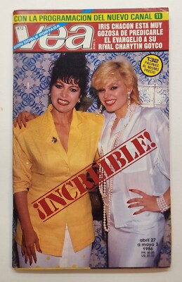 VINTAGE TV GUIDE MAGAZINE / VEA / IRIS CHACON / PUERTO RICO 1986 #19 | eBay
