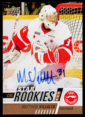 2017-18 Upper Deck CHL Star Rookies #347 Matthew Villalta (Ontario ...