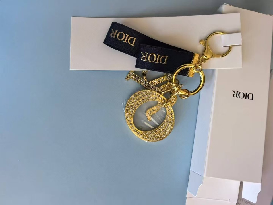 2025 Dio VIP Gift Black Holiday Ribbon Key Ring crystal Key Chain Bag ...