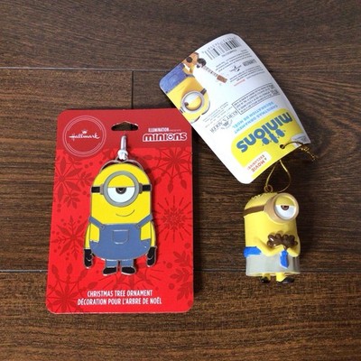 Stuart Minions Despicable Me Christmas Ornaments Lot - Hallmark Kurt S ...