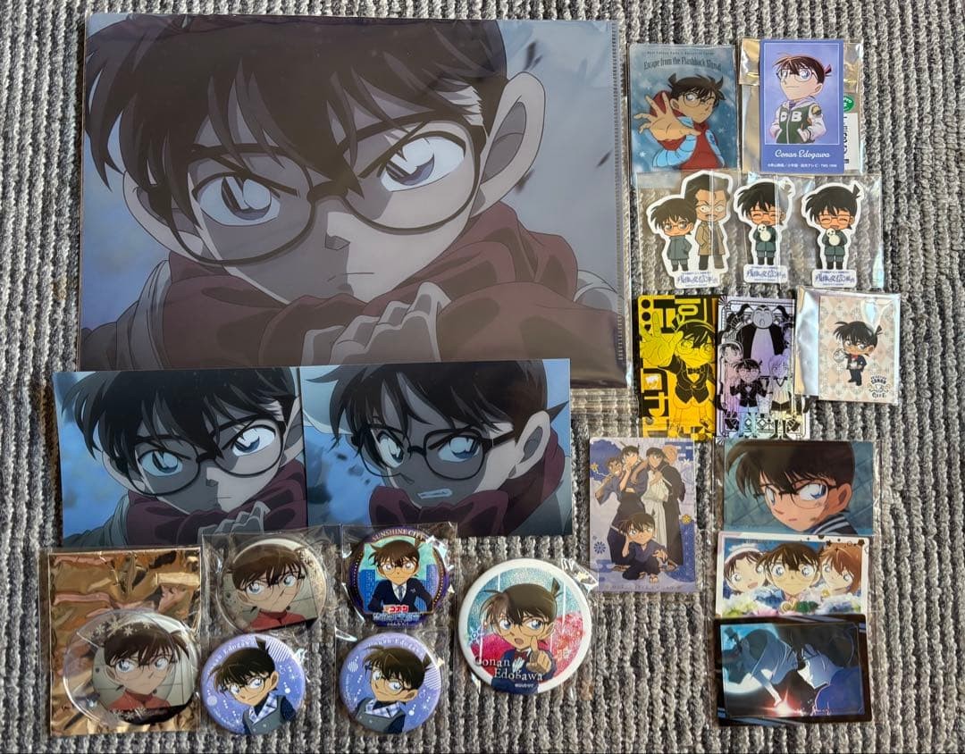Detective Conan Edogawa Conan Collectible Pins Badges Authentic Japan ...