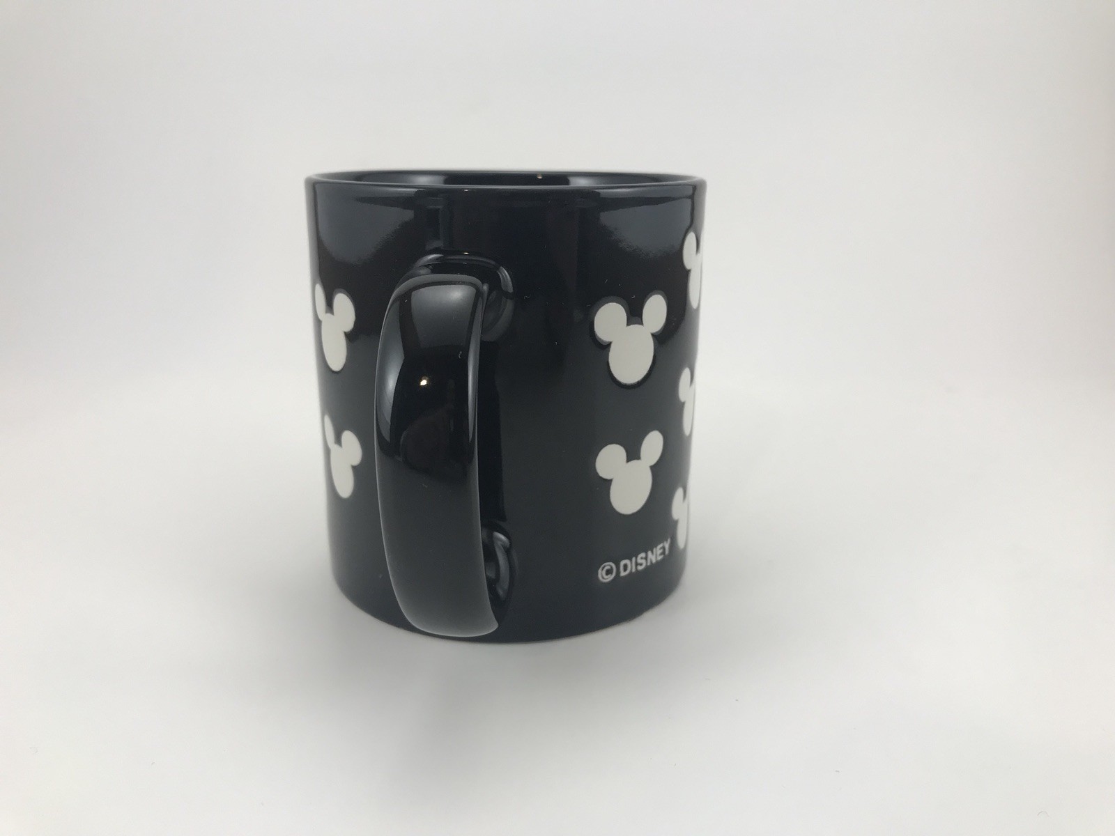 DISNEY Mickey Mouse Silhouette Ears Black & White Mug | eBay