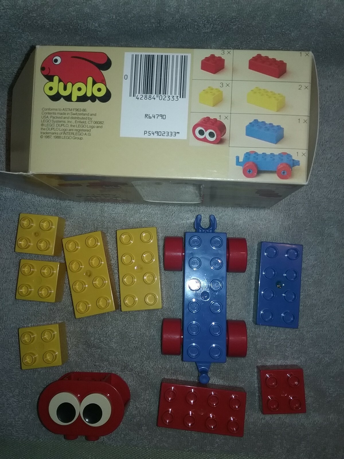 1984 (3) LEGO DUPLO PRESCHOOL SETS 2325-2333-2345 AGES 1-4 & 1.5-5 Y/O ...
