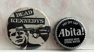 RARE - Vintage 1970’s Dead Kennedys “ Kennedy w/ Luger Pistol “ Pin ...