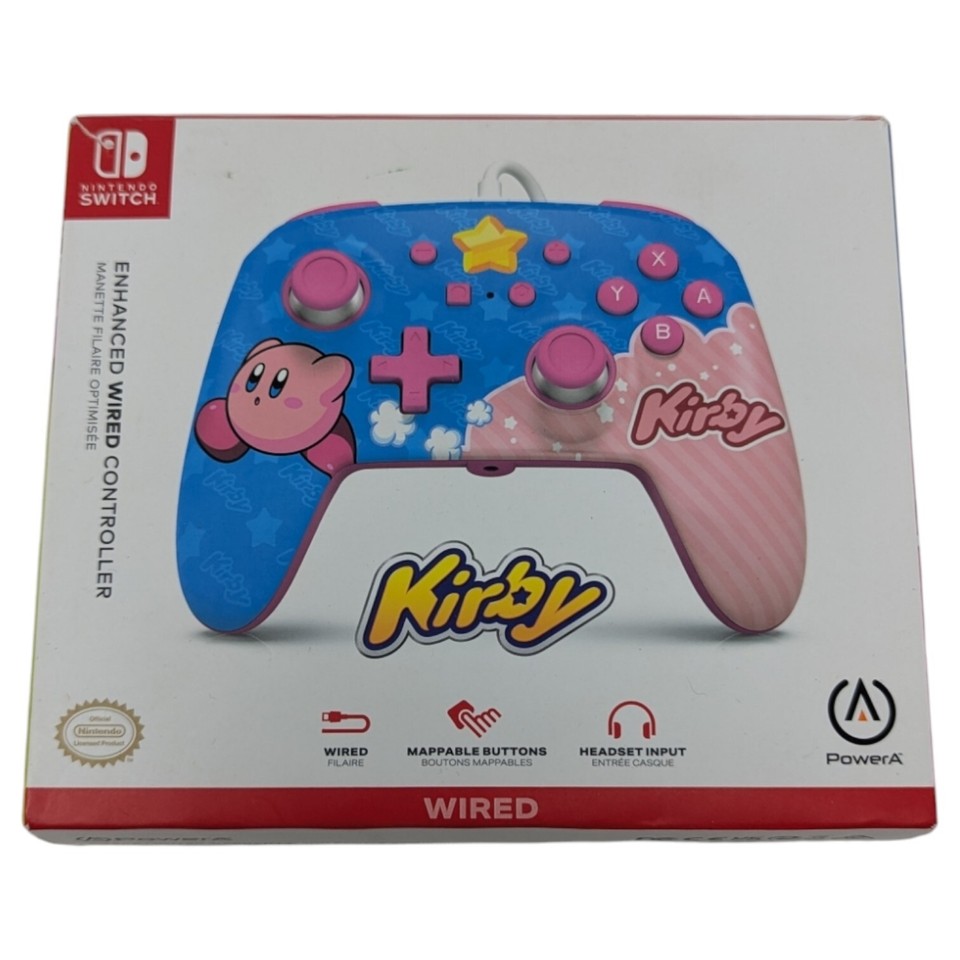 Kirby Power A Controller - Nintendo switch - Corded Controller ...