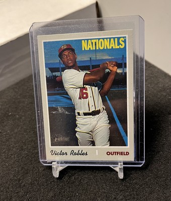 Victor Robles short print 2019 Topps Heritage 701 Wash. Nationals high ...