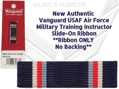 USAF Military New Vanguard Training Instructor Slide-On Uniform Ribbon ...