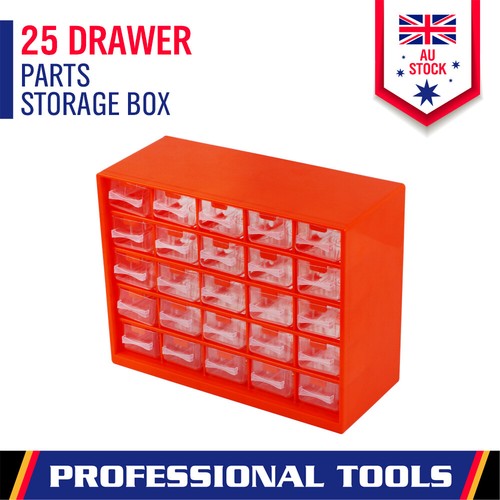 25-Drawer Parts Storage Tool Organizer Cabinet Box Chest Plastic With ...