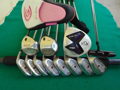 Ladies Callaway Spalding Irons Driver Woods Putter Complete Golf Club ...