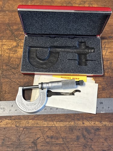L. S. Starrett 0-1 Outside Micrometer No. 230 USA With Original Box A13 ...