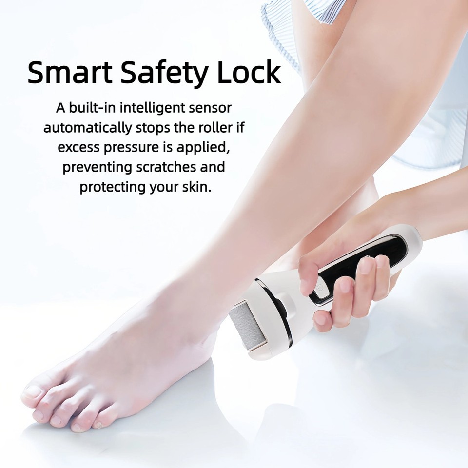 Electric Foot File Rechargeable Waterproof Callus Remover Pad Feet Care ...