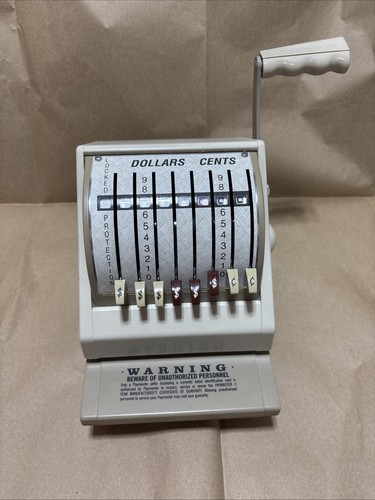 Refurbished 9000-8 Paymaster checkwriter W/NEW RIBBON/keys/cover/instructions | eBay