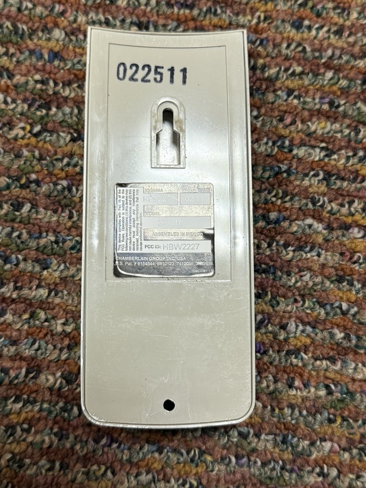 LiftMaster 377LM Keypad Wall Control Garage Door Opener KE2227 for ...