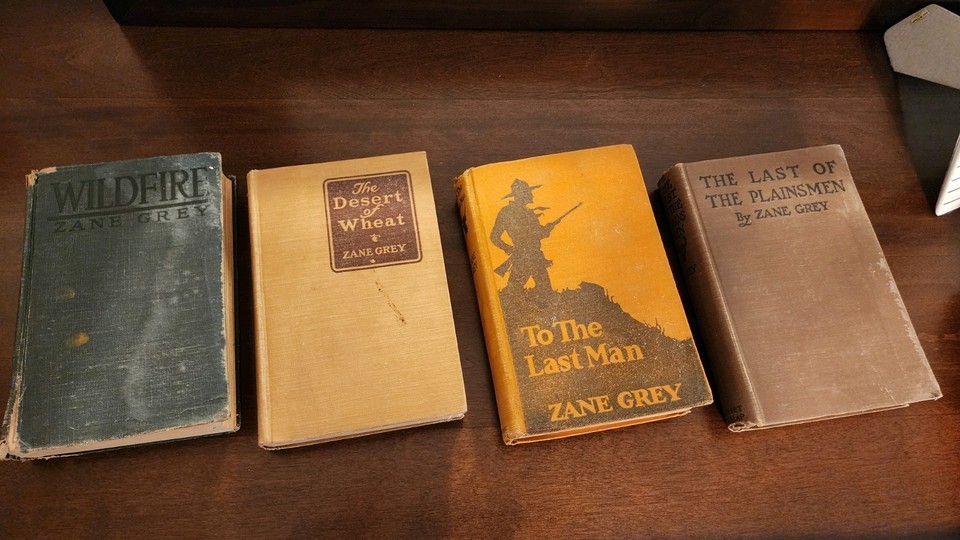 Lot of 4 Zane Grey Hardback Western Novels - Copyrights Early 1900's | eBay