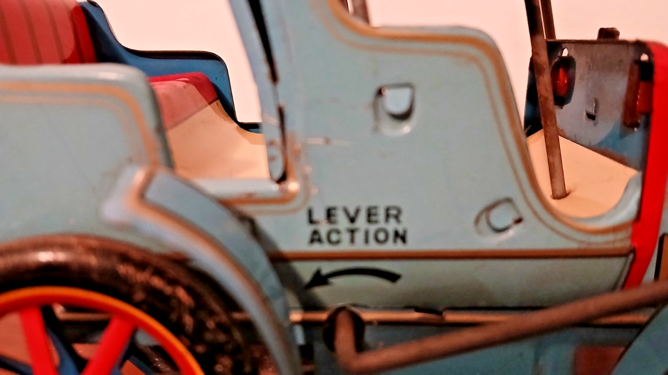 Vintage "Modern Toys" Tin Toy LEVER ACTION Jalopy-Car | eBay