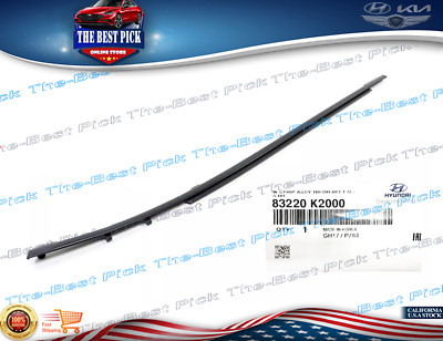 ⭐GENUINE⭐ Outside Weatherstrip Rear Door Right RH 20-22 HYUNDAI VENUE ...